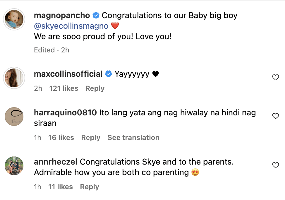 Max Collins, Pancho Magno reunite for son's moving up day